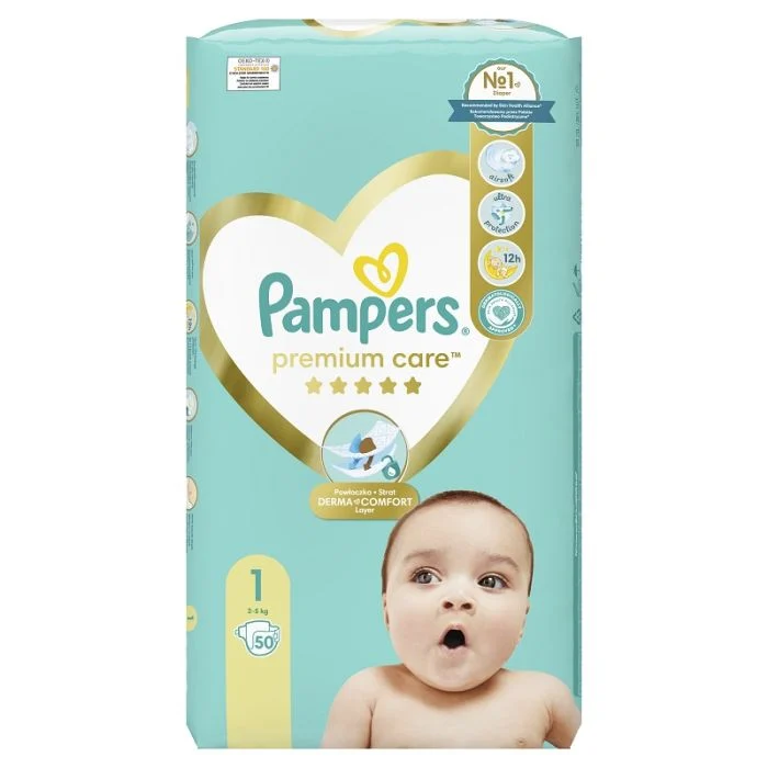 Pampers pelene premium VP 1 newborn 2-5kg 52 komada