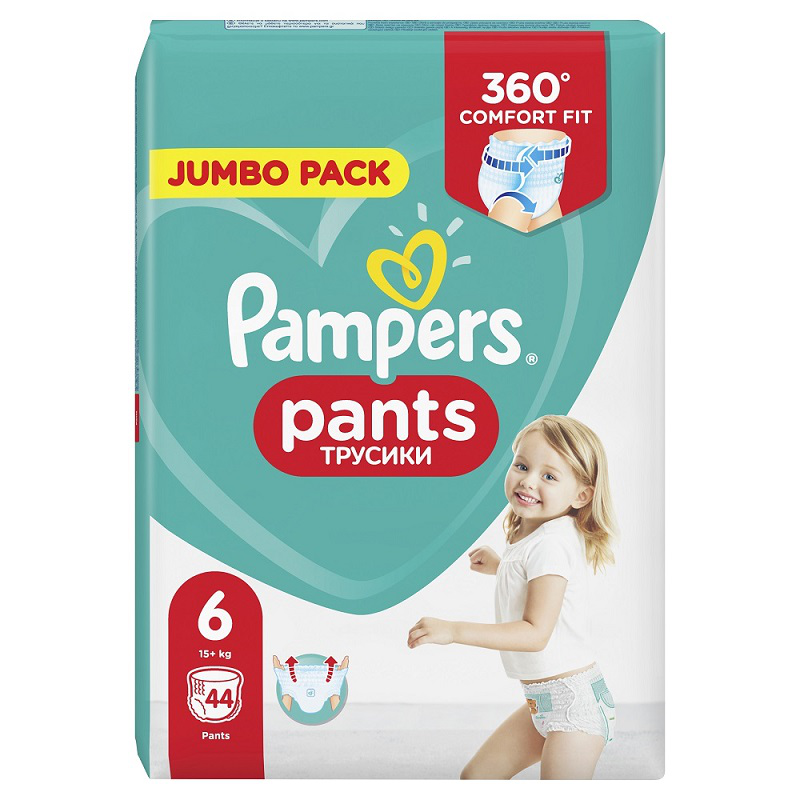 Pampers JP Extra Large Pants 6 15+kg 44 komada