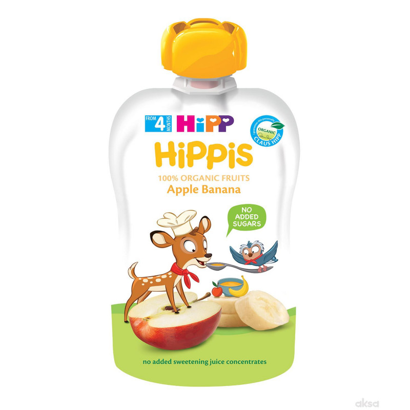 HIPP Bio voćna zabava jabuka i banana 100g
