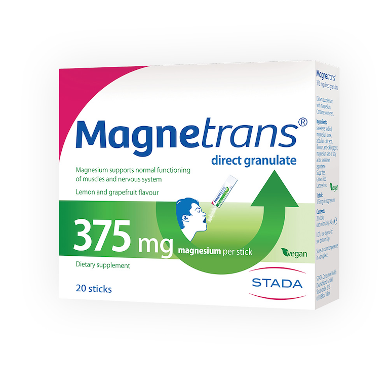 Magnetrans direkt prašak 375 mg 20 kesica