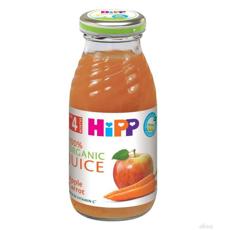 HIPP Bio sok od jabuke i šargarepe 200ml