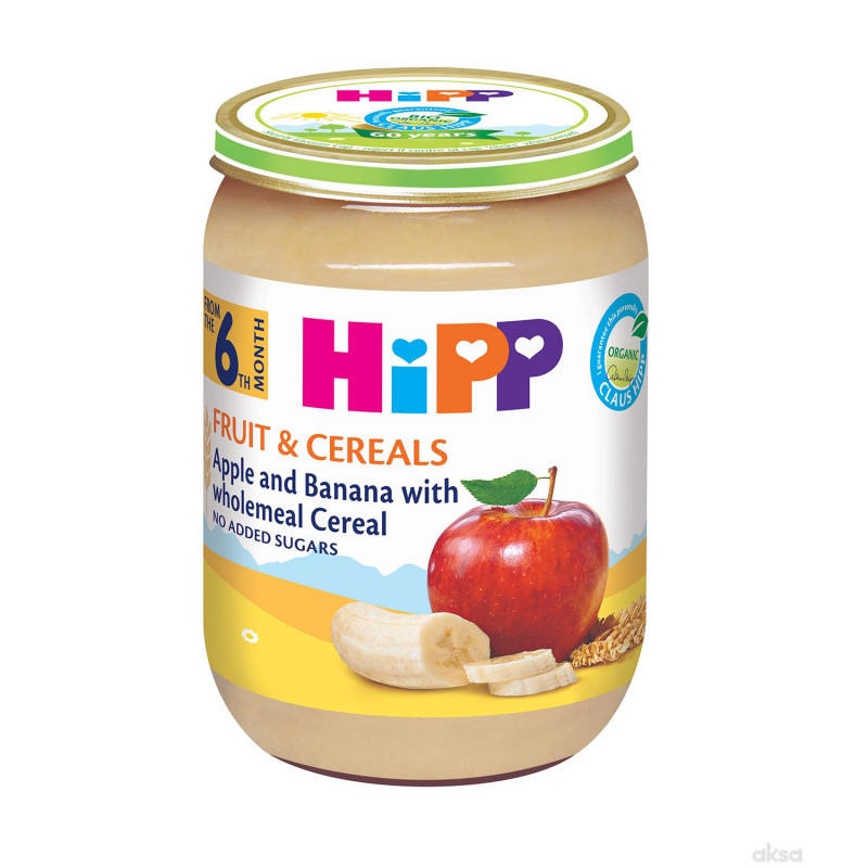HIPP Bio jabuka i banana sa integralnim žitaricama 190g