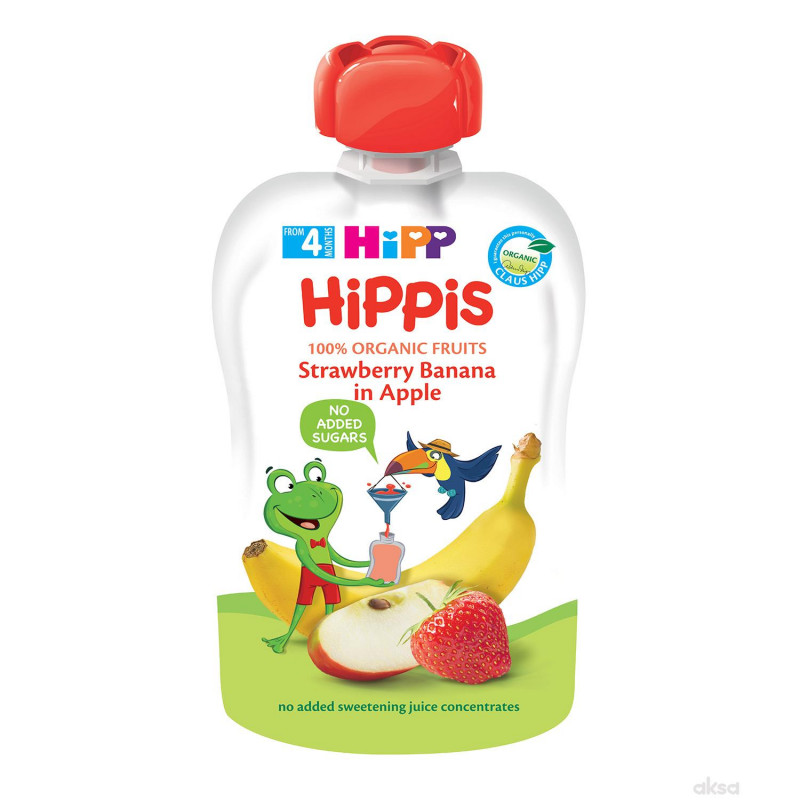 HIPP Bio voćna zabava jagoda, banana i jabuka 100g