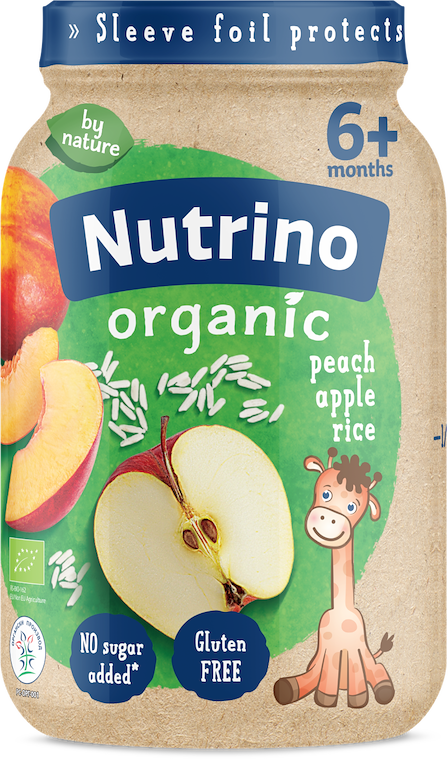 Nutrino ORGANIC – breskva i jabuka sa pirincem