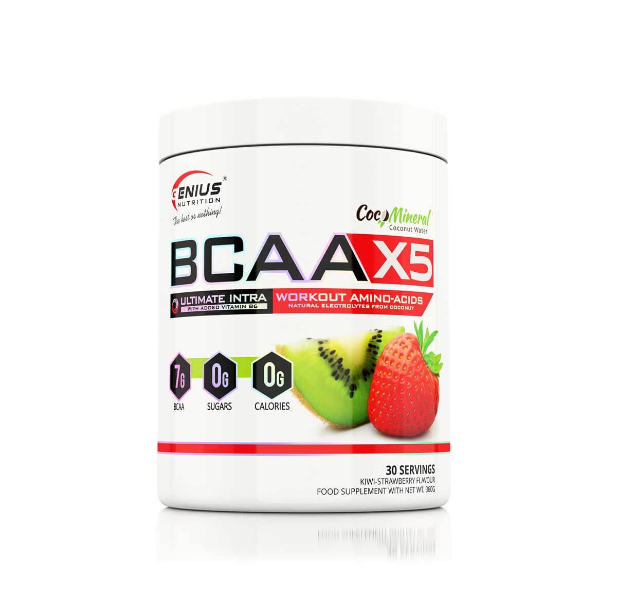 GENIUS NUTRITION BCAA-X5 360GR KIWI – STRAWBERRY