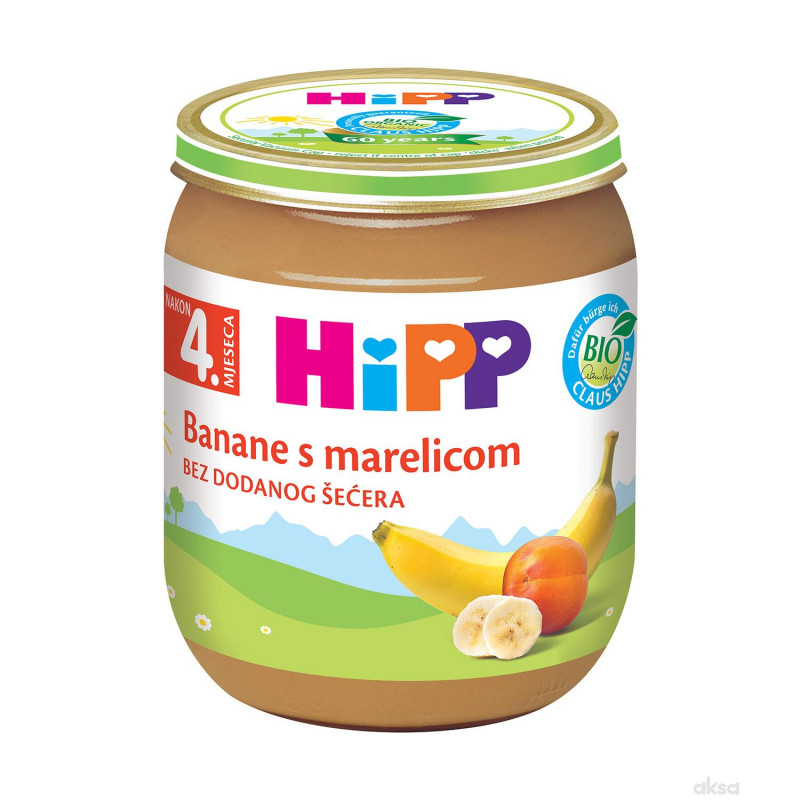 HIPP Bio kajsija sa bananom 125g