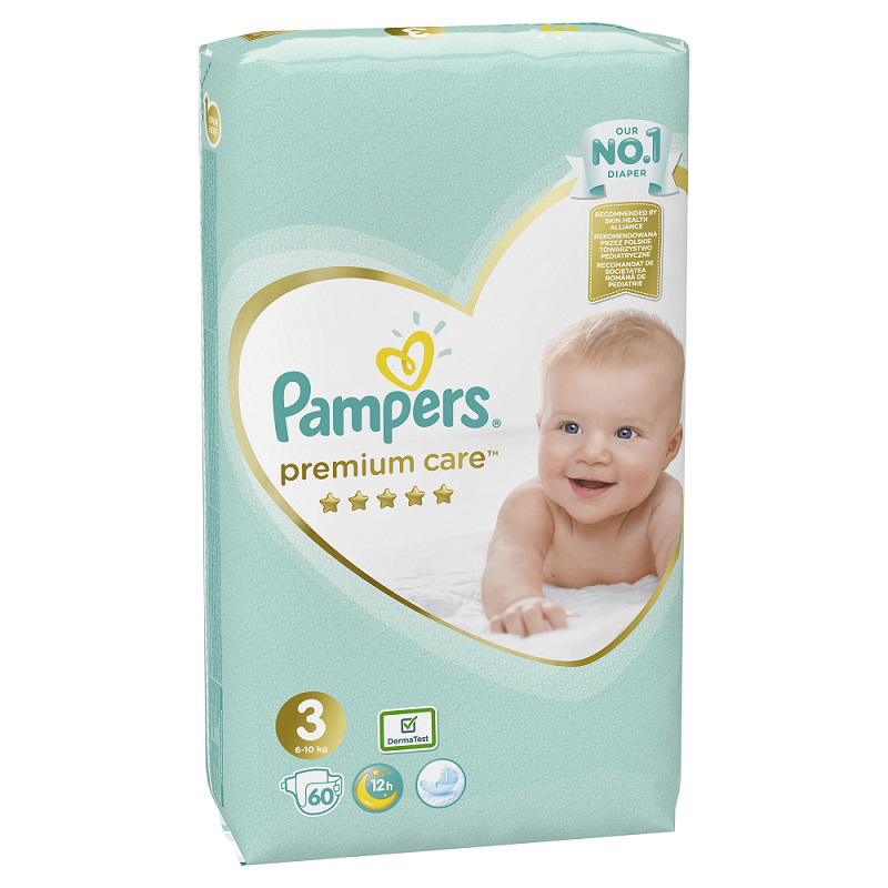 Pampers pelene premium VP 3 midi 6-10kg 60 komada