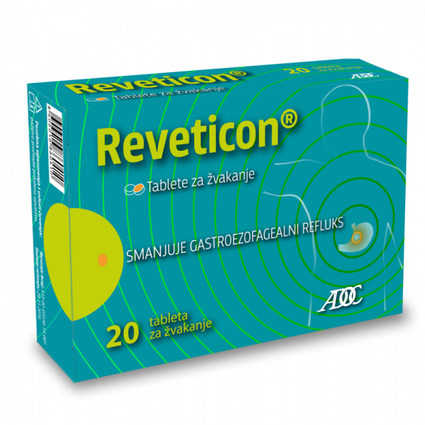 Reveticon 20 tableta za žvakanje