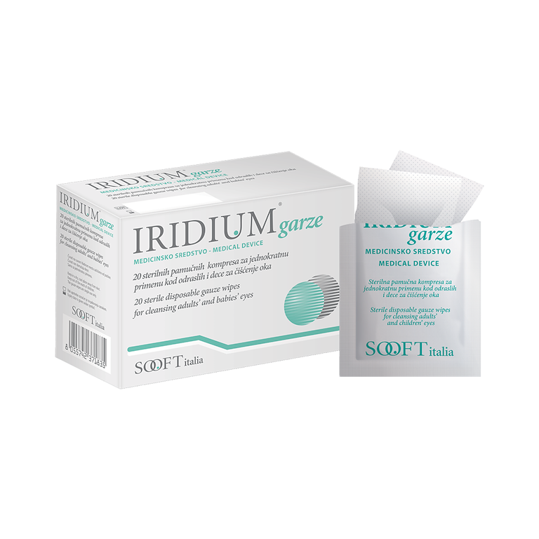 Iridium komprese za oči 20 komada
