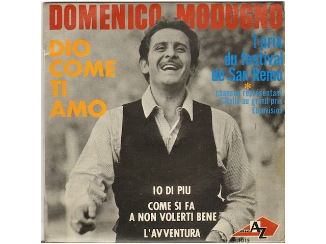 Domenico Modugno – Dio Come Ti Amo Vinyl, 7`, 45 RPM