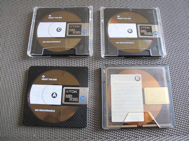 4 mini diska za MD muzičke uređaje