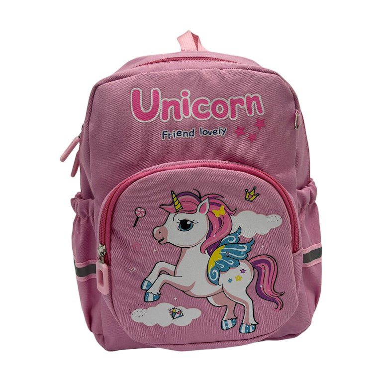Ranac za vrtić HIJEROGLIF - Unicorn (puder roze)
