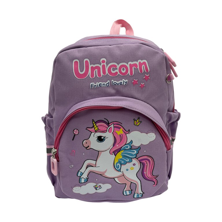 Ranac za vrtić HIJEROGLIF - Unicorn (ljubičasti)