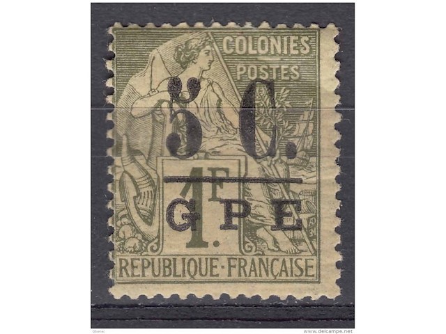 Francuske kolonije Gvadelup 1890 *