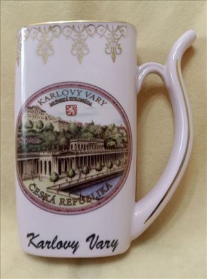 Stara banjska čaša Karlovy Vary, Bohemija porcelan