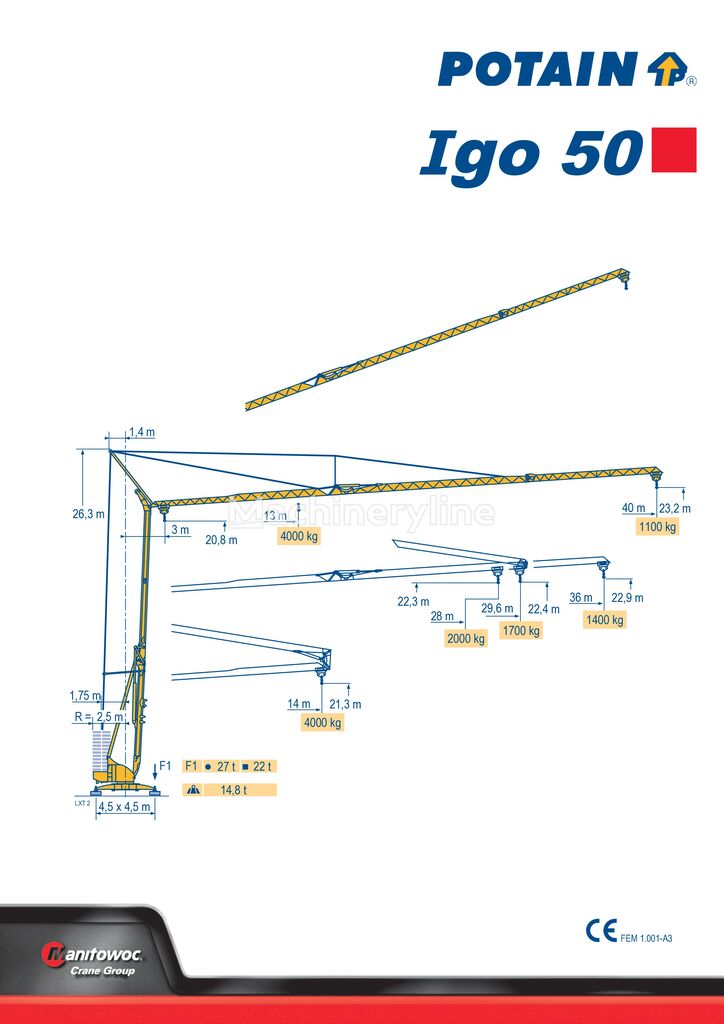 Potain Igo 50 toranjska dizalica