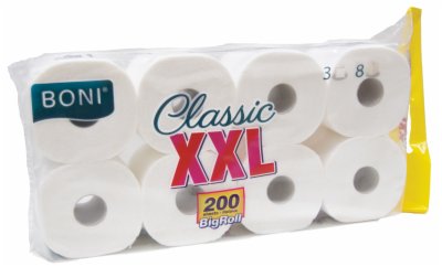 TOALETNI PAPIR CLASSIC XXL 3SL 8/1 BONI
TOALETNI PAPIR CLASSIC XXL 3SL 8/1 BONI