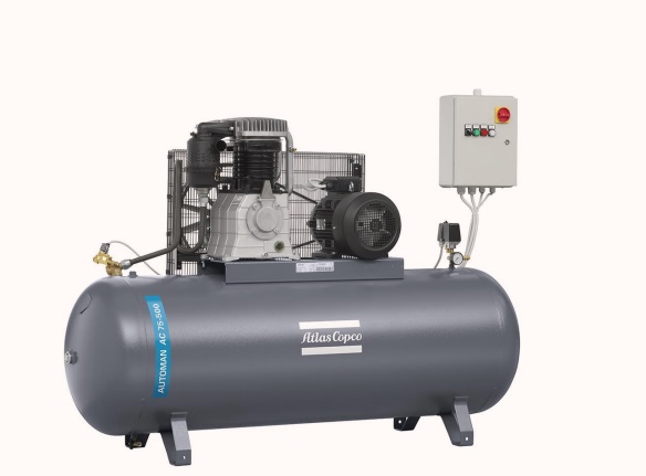 Klipni kompresor ATLAS COPCO AUTOMAN AC75E270, 270L, 5kW / 400V/11bara