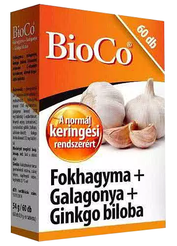 Garlic + Hawthorn + Ginkgo biloba (60 tab.)