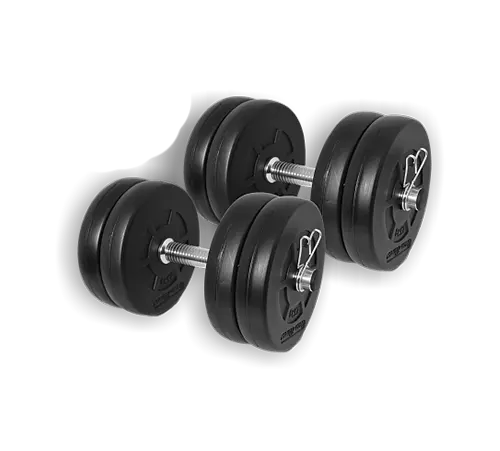 Dumbbell set 2x10,5kg (set)