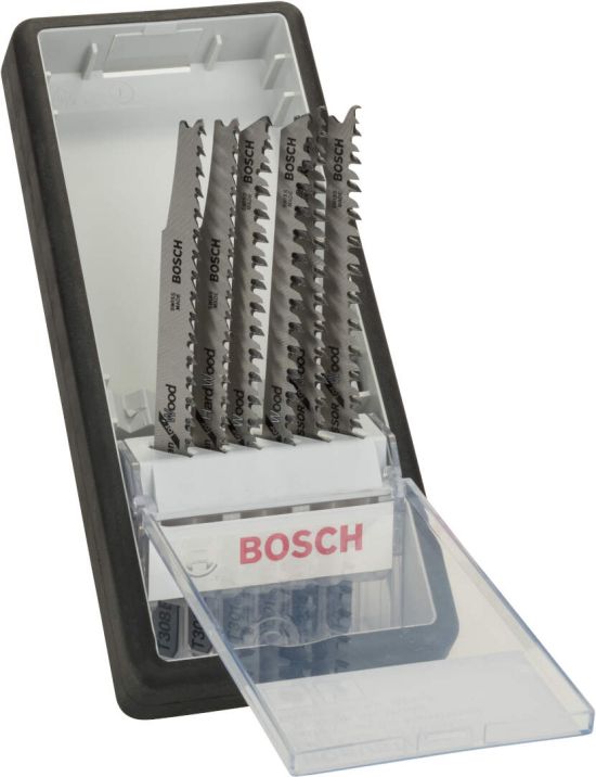 Bosch 6-delni Robust Line set listova ubodne testere Wood Expert T-drška T 308 B; T 308 BF; T 301 BCP (2x); T 234 X (2x) - 2607010572