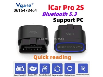 Vgate iCar Pro 2S OBD2 Bluetooth 5.3 za IOS Android Windows