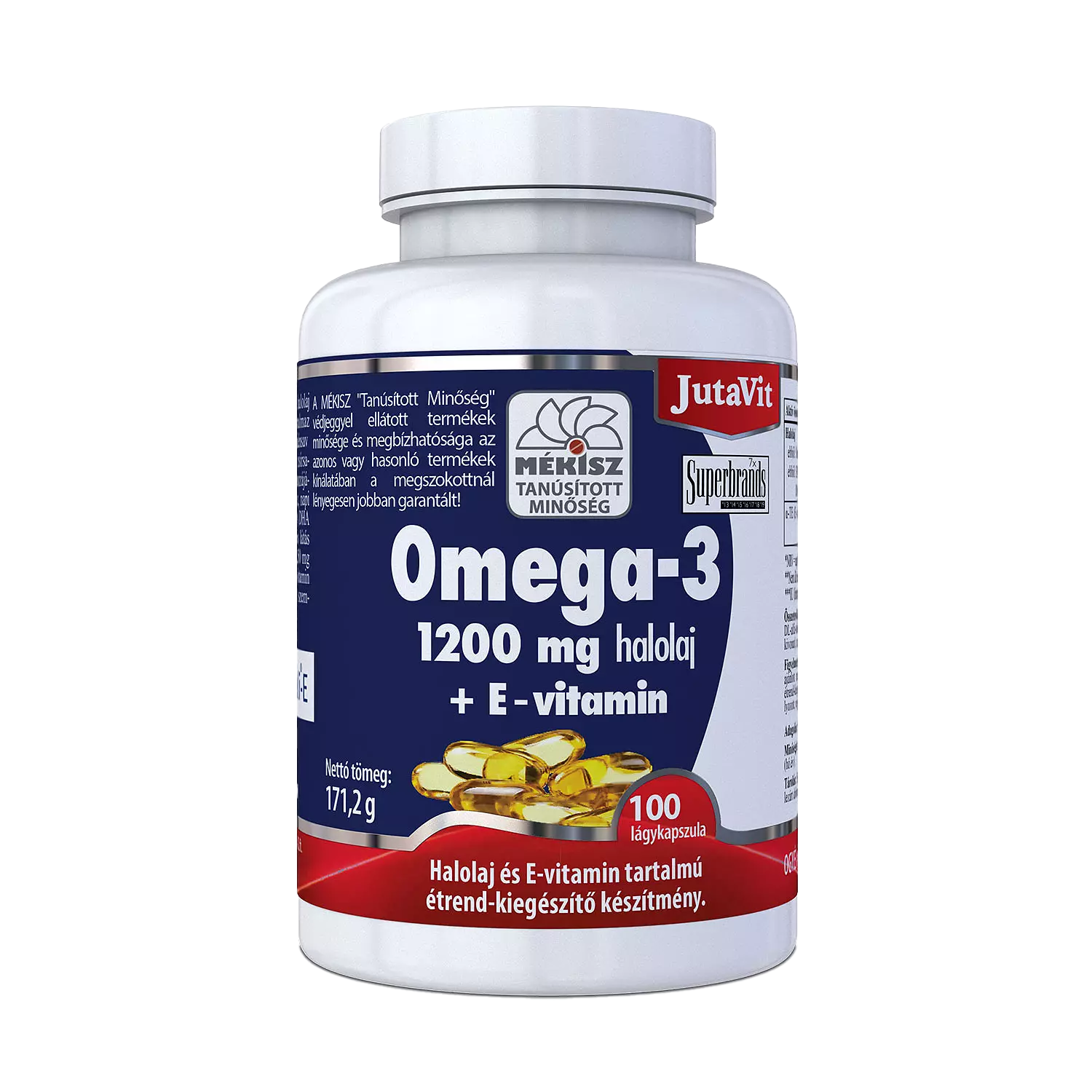 Omega-3 + Vitamin E (100 kap.)
