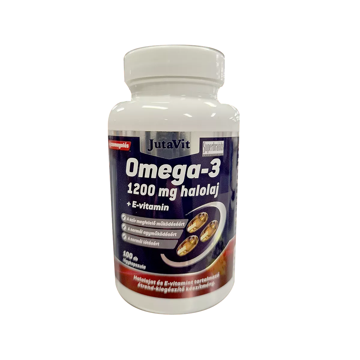 Omega-3 + Vitamin E (100 kap.)