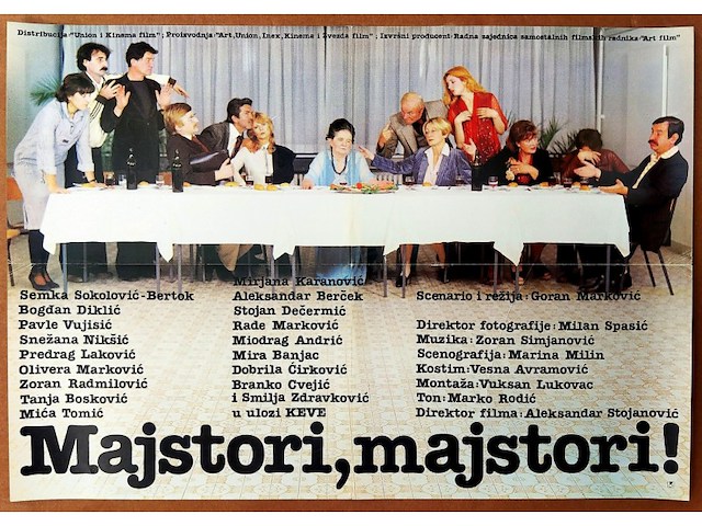 MAJSTORI, MAJSTORI (1980) Goran Marković PLAKAT