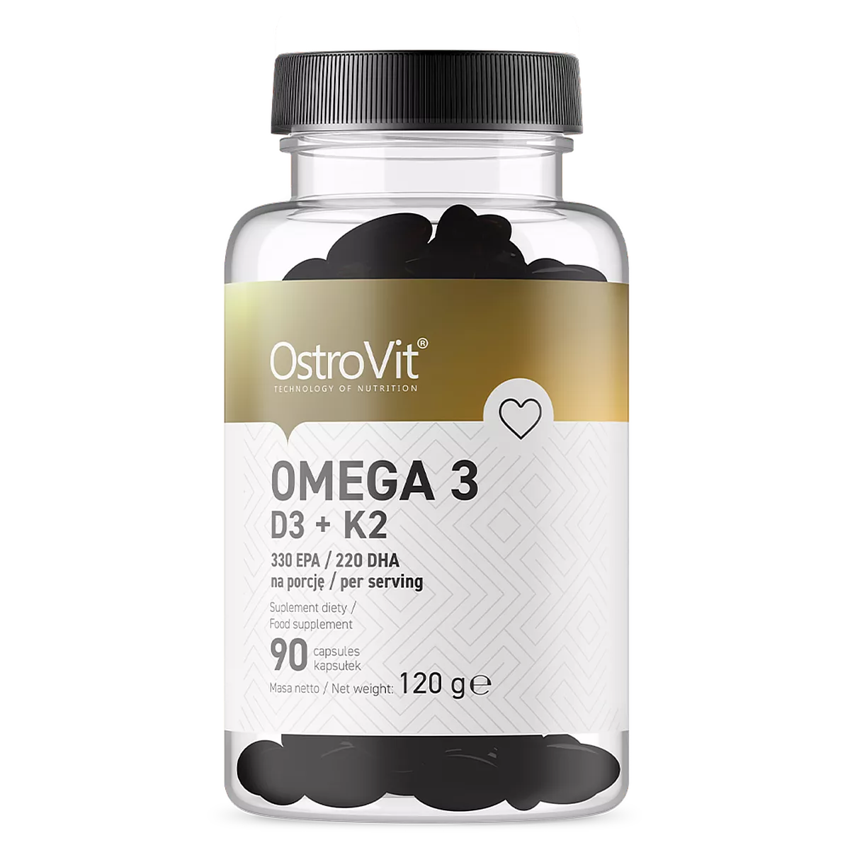Omega 3 D3+K2 (90 kap.)