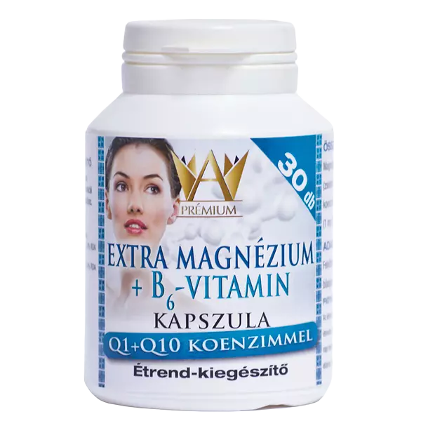 Extra Magnesium+Vitamin B6+Q1+Q10 (30 kap.)