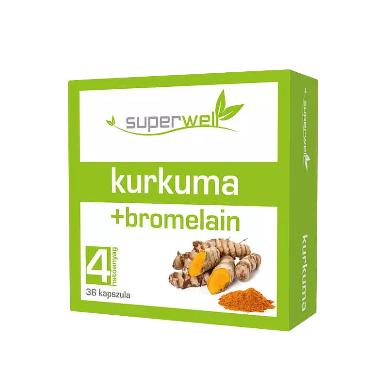 Kurkuma + Bromelain (36 kap.)