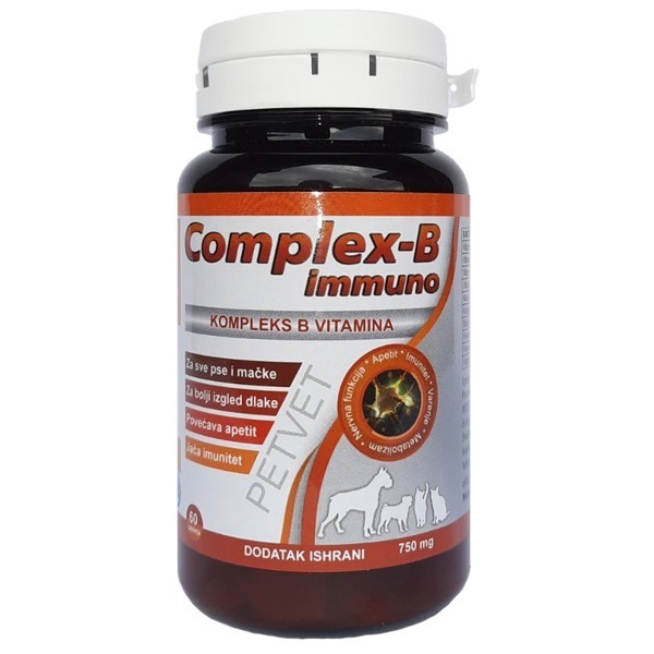 InterAgroVet Complex B IMMUNO 750mg 60tbl