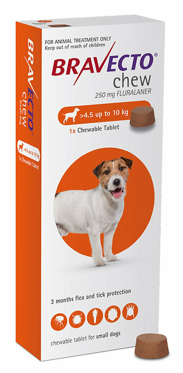 Intervet Bravecto Tableta Za Zvakanje Za Pse 4.5-10Kg 250Mg