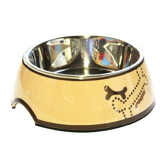 Rogz Činija Bubble Bowlz M Bronze Bone