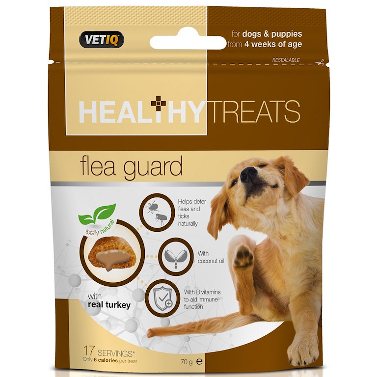 VetIQ Healthy Treats Flea Guard, poslastica za odbijanje buva i krpelja