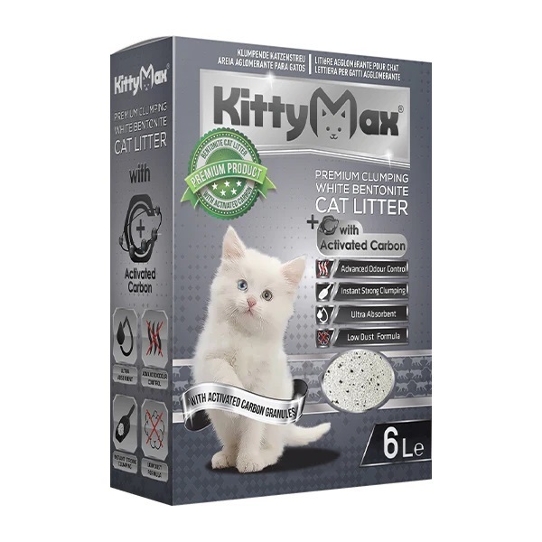 Kitty Max Carbon posip za mace 6L