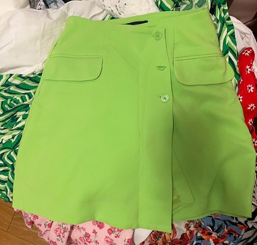 Zara prelepa neon zelena suknja XS/S