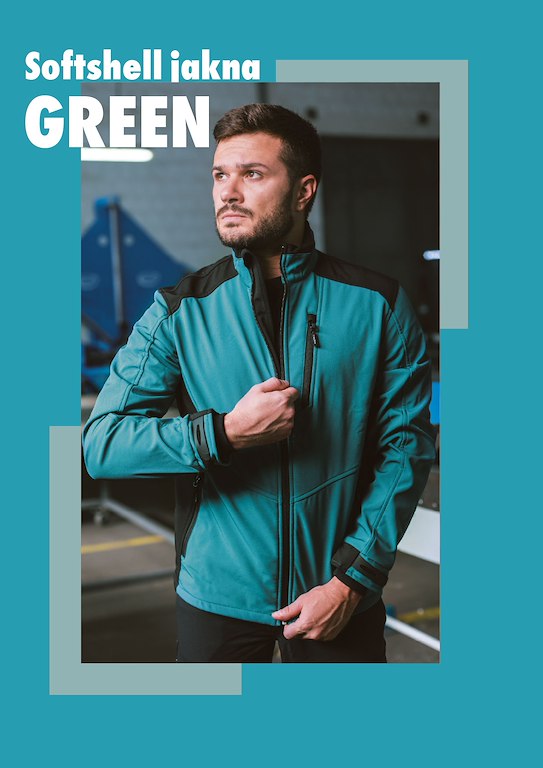 Softshell jakna Green