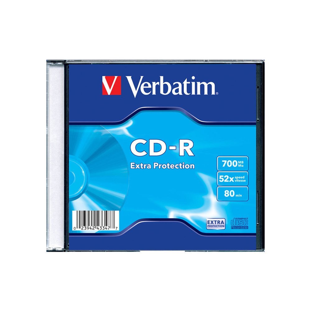 CD-R Verbatim 700MB 1/1 Slim Case u kutiji