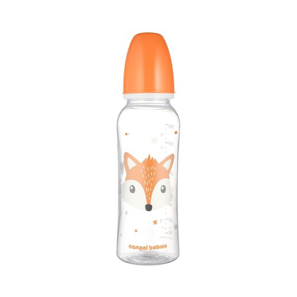 Canpol Bebi flašica Cute Animals 250ml Orange 11/841_ora