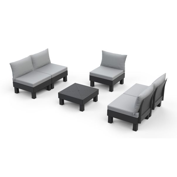 KETER Baštenski set Cantara elements 5 seater, grafit