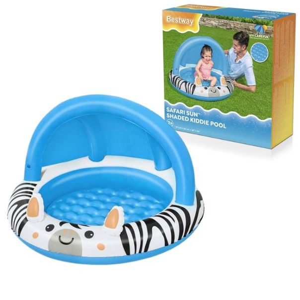 BESTWAY Bazen bebi 26l zebra 97x66cm