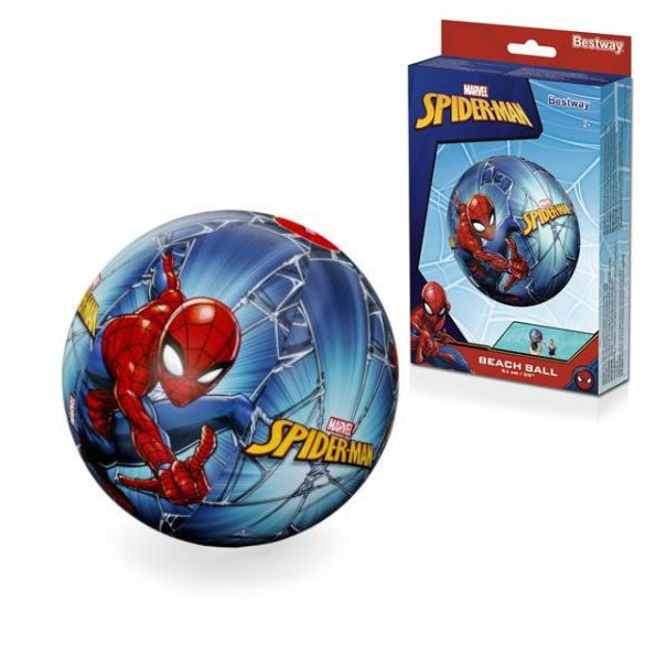 BESTWAY Lopta za plažu spiderman 51cm