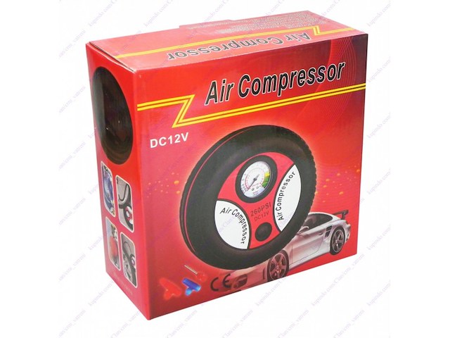 Kompresor na 12 V za auto (3) + BESPL DOST. ZA 3 ART.
