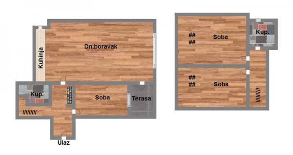 Četvorosoban stan na prodaju, 90m2, 195.000€