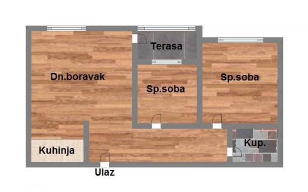 Trosoban stan na prodaju, 56m2, 121.520€