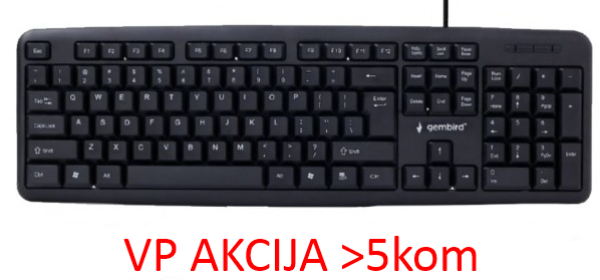 KB-U-103 ** Gembird Standardna tastatura US layout black USB A (303)