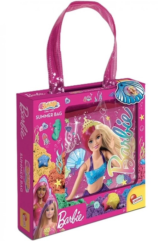 BARBIE TORBA ZA LETO I KINETICKI PESAK 500G I MODLE LISCIANI