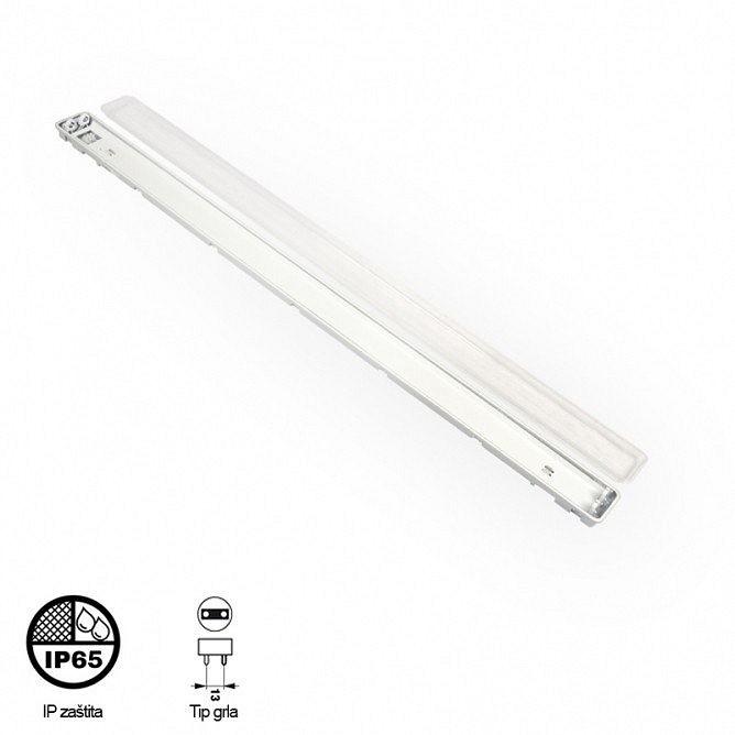 ARMATURA 120CM 1S 2X18W IP65 LUX BBLINK